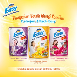 Jual Attack Easy Lively Energetic Deterjen Cair 1200 mL Wangi Bersih ...