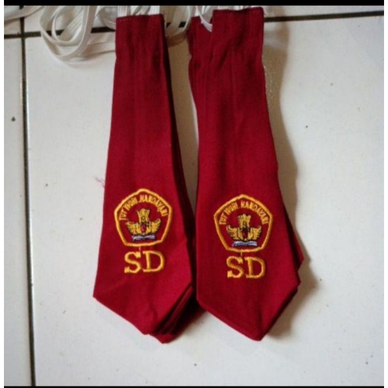 Jual dasi sd laki laki perempuan bordir grosir isi 10 pcs | Shopee ...
