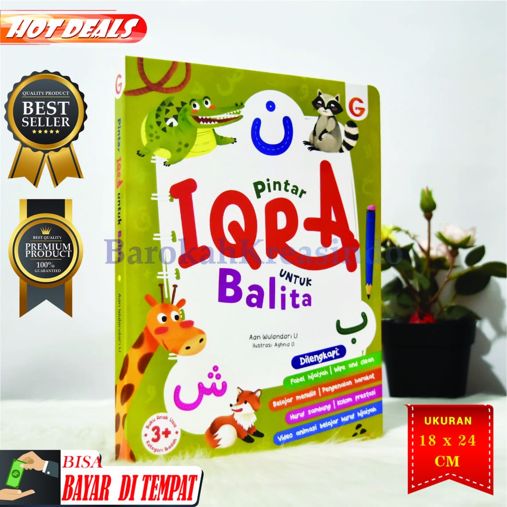Jual BOARDBOOK PINTAR IQRA 1 untuk BALITA - Buku Pertama Anak Belajar ...