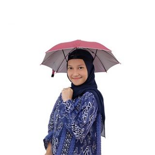 Jual Topi Payung Kepala Besar Payung Topi Diameter 50cm grade A ...