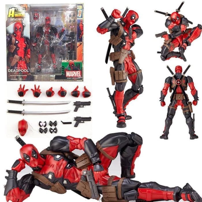 Jual Revoltech Deadpool Action Figure Amazing Yamaguchi | Shopee Indonesia