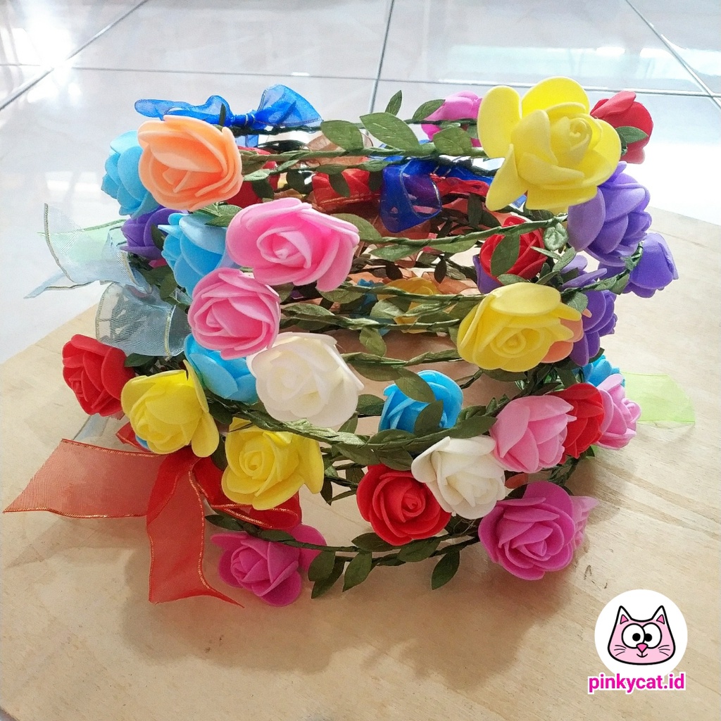 Jual Mahkota Bunga Flower Crown Headpiece Bando Anak | Shopee Indonesia
