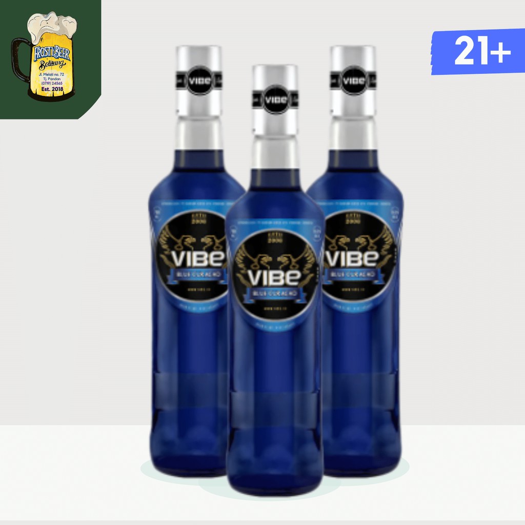 Jual VIBE Blue Curacao 19.5% 700 ml - Liqueur - mirip Bols - bahan ...