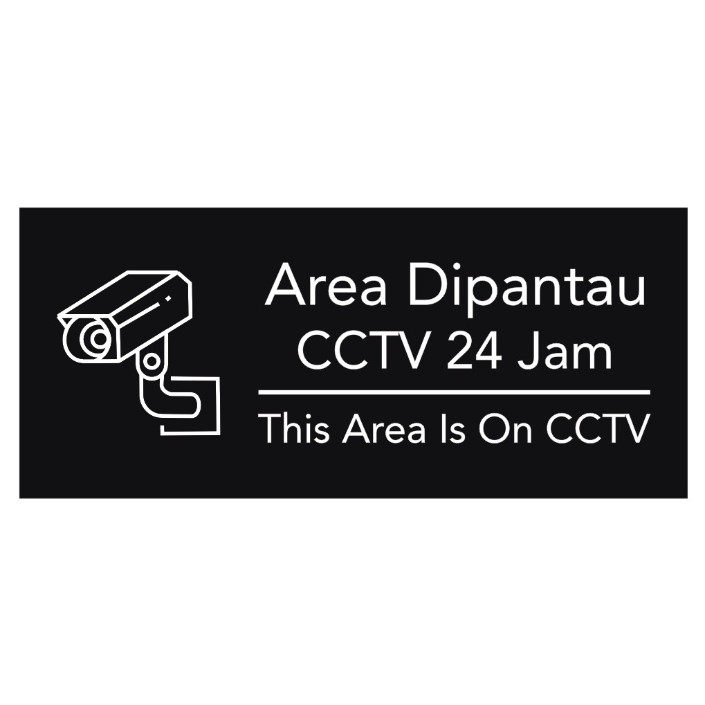 Jual Akrilik Sign Board Area Dipantau CCTV | Shopee Indonesia