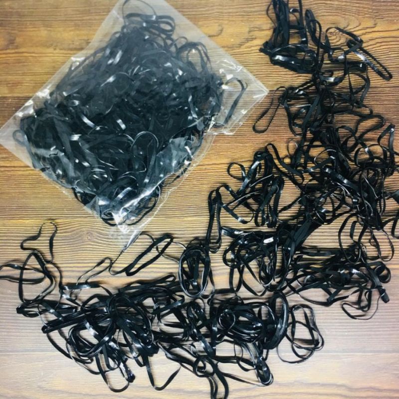 Jual KARET RAMBUT HITAM / KARET JEPANG UKURAN BESAR 1 pack 10 gram ...