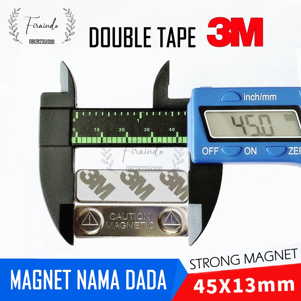 Jual MAGNET Nama Dada Papan Name Tag Bros Pin Wing Lencana Audew LEM ...