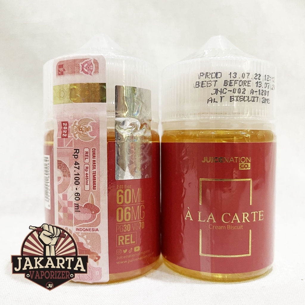 Jual ALA CARTE CREAM BISCUIT 60ML 3MG 6MG BY JUICENATION | Shopee Indonesia