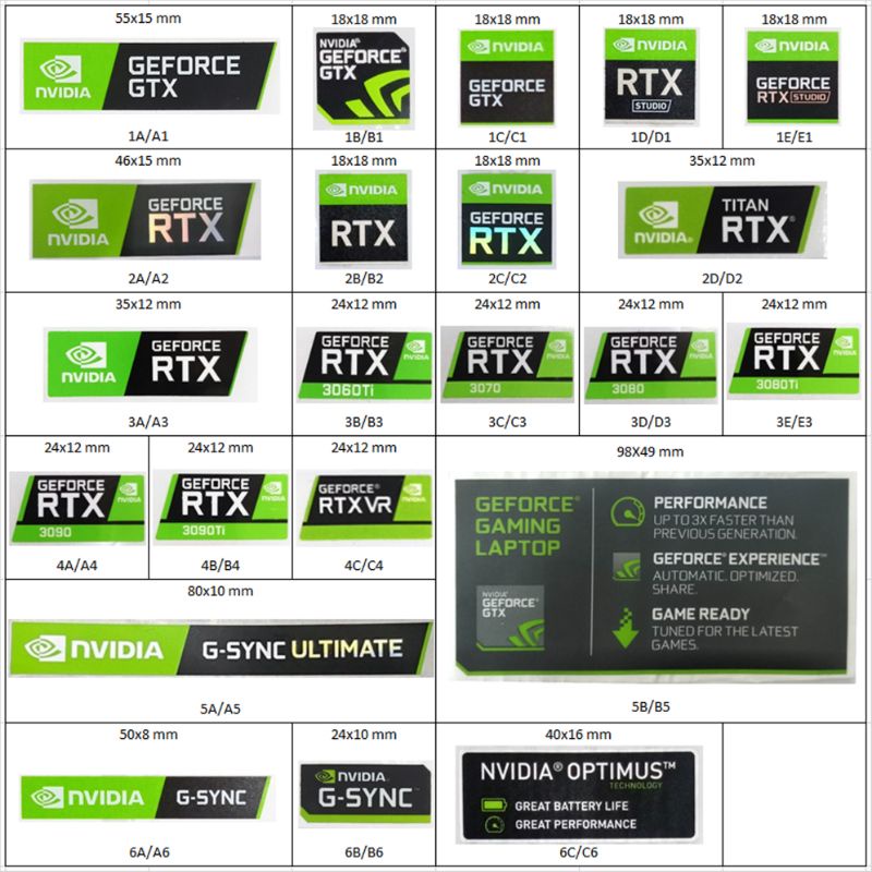 Jual Stiker Sticker Nvidia RTX GTX G-SYNC Original Indonesia|Shopee ...