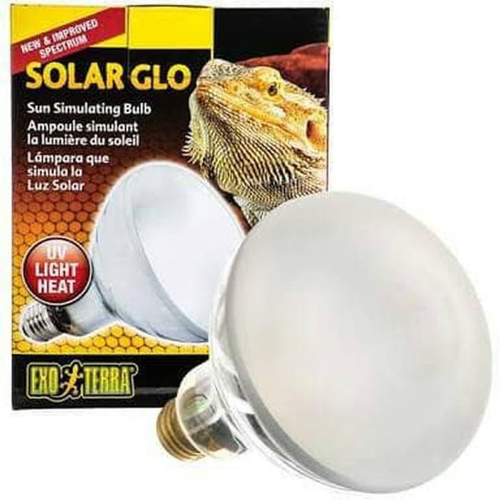 Jual Solar Glo 80w Exoterra Lampu Pengganti Matahari Lampu UVB sulcata Bearded Dragon BD Istar ...