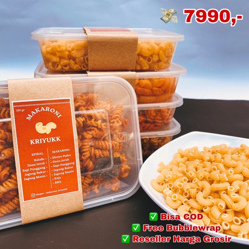 Jual Makaroni box | Makaroni Pedas | Makaroni Spiral | Makaroni Bantet ...
