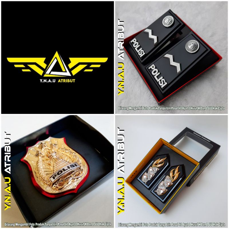 Jual Pangkat Aipda Polri Full Mika + Monogram Polri Full Mika ...