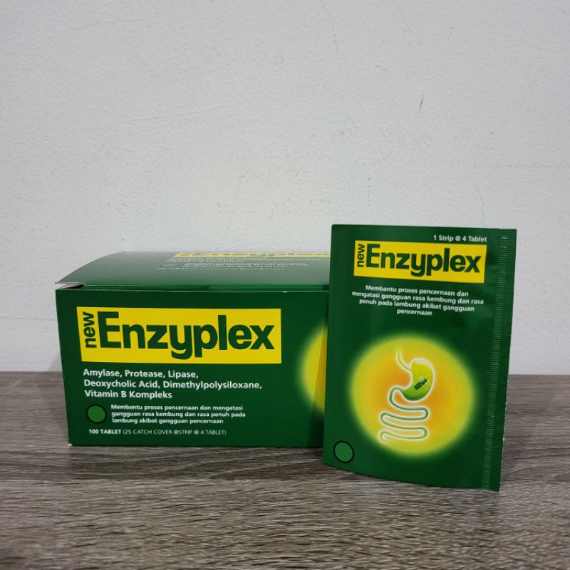 Jual New Enzyplex 1 strip isi 4 tablet | Shopee Indonesia