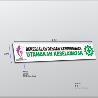 Jual Spanduk Banner K3 Safety UTAMAKAN KESELAMATAN - GRATIS LOGO ...