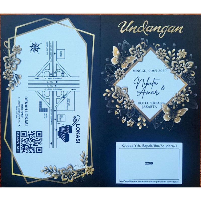 Jual blanko undangan pernikahan erba 2209 | Shopee Indonesia