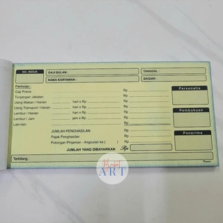 Jual Buku Slip Gaji 1/3 Folio 2ply / Rangkap 2 NCR KURNIA | Shopee Indonesia