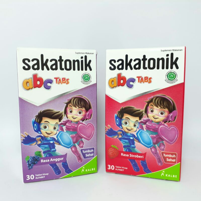 Jual sakatonik ABC multivitamin anak rasa strawberry dan anggur isi 30 ...