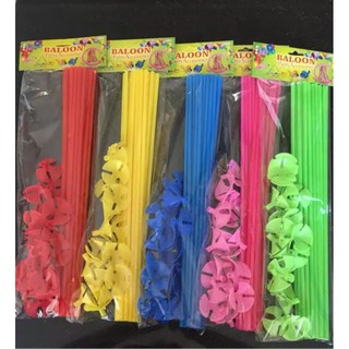 Jual [PROMO](Harga 1 pak isi 20 set)Tangkai Balon,stik balon ...