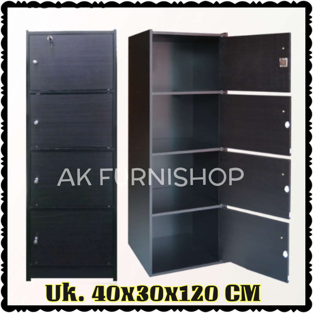 Jual Rak Lemari 4 Pintu Susun Serbaguna Minimalis | Shopee Indonesia