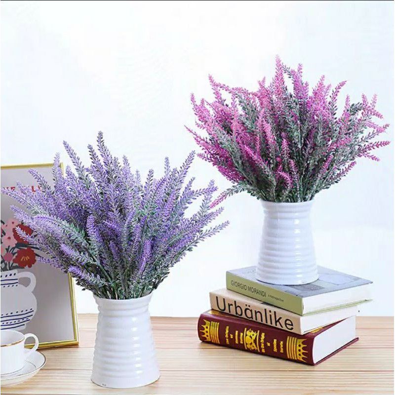 Jual Bunga Lavender Palsu Artificial Flower Aplikasi Kuncup Bunga Mawar ...