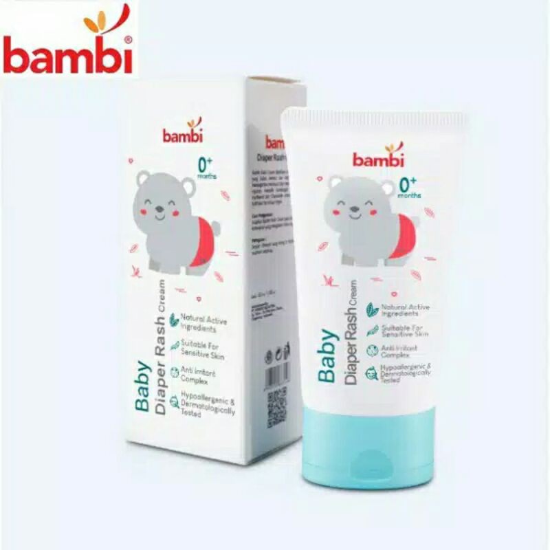 Jual BAMBI DIAPER RASH CREAM KRIM RUAM POPOK BAYI 50Gram | Shopee Indonesia