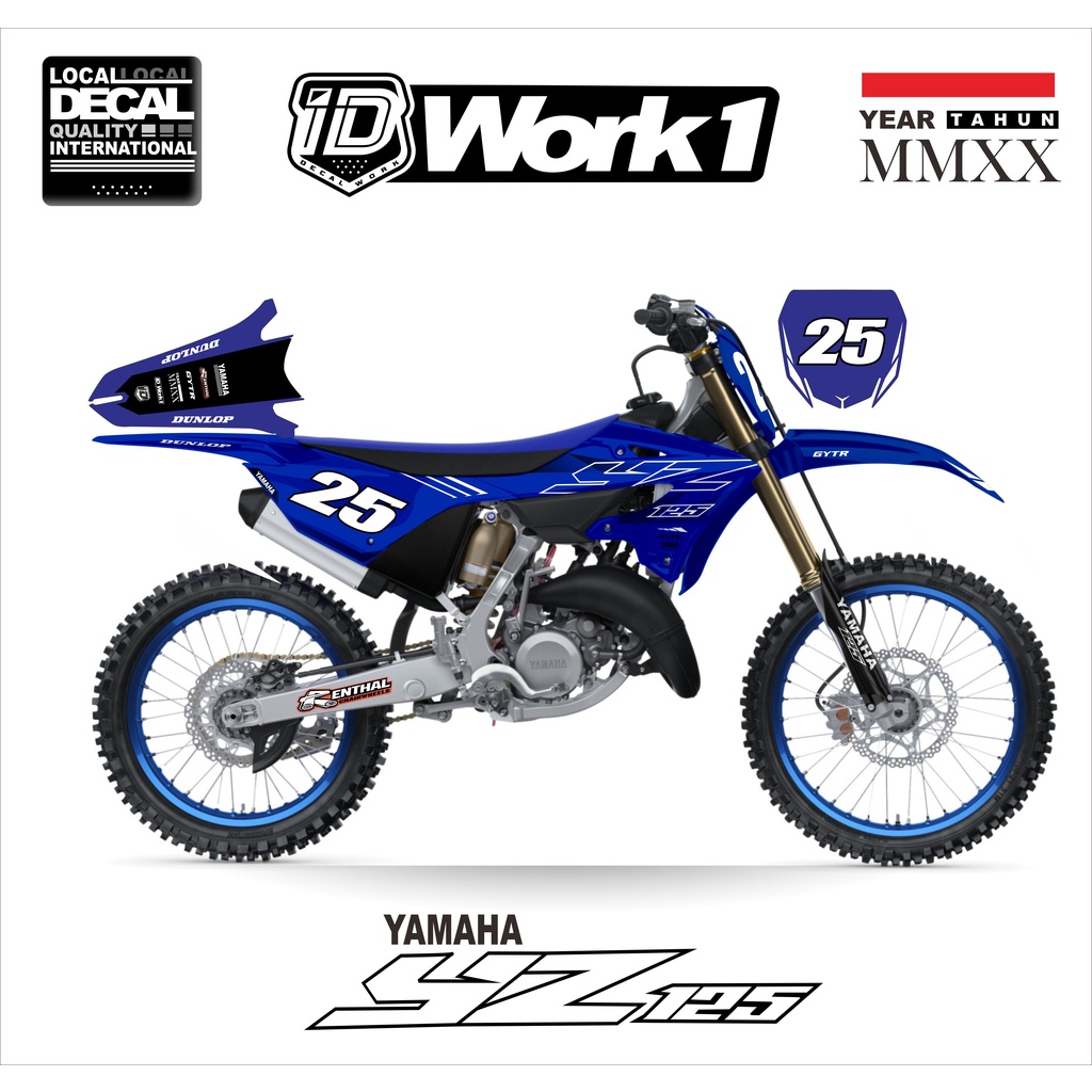 Jual DECAL STIKER YAMAHA YZ 125 2022 MOTOCROSS DECAL PREMIUM CUSTOME ...
