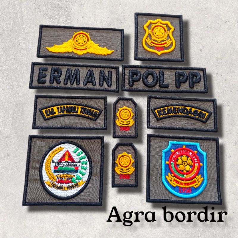 Jual logo pol pp bordir timbul request | Shopee Indonesia