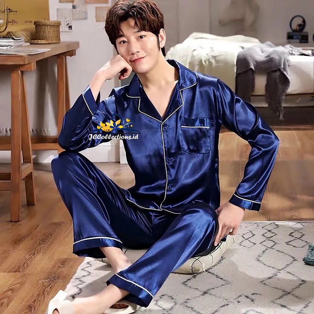 Jual Piyama Pria Lengan Panjang Big Size Pajamas Jumbo PP / Piyama ...