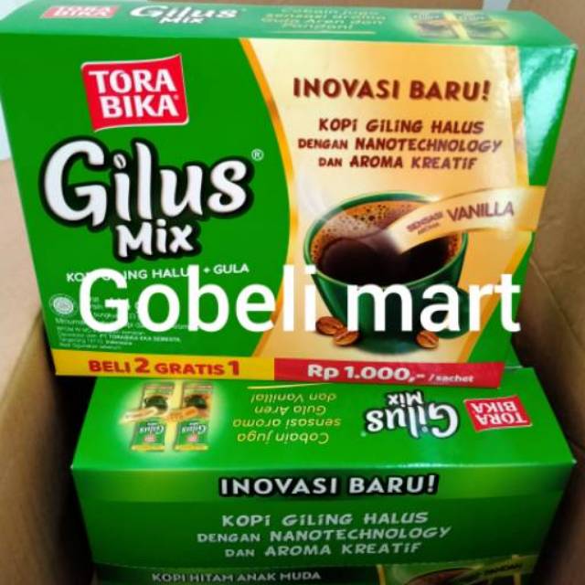 Jual KOPI GILUS MIX BOX PAKET 1 BOX ISI 18 SACHET (PANDAN, GULA AREN ...