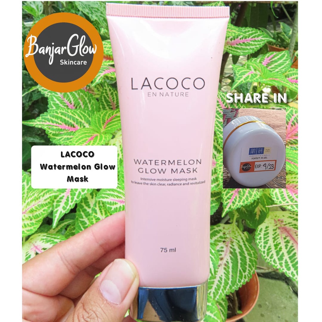 Jual LACOCO Watermelon Glow Mask / Sleeping Mask (SHARE IN/FULL SIZE ...