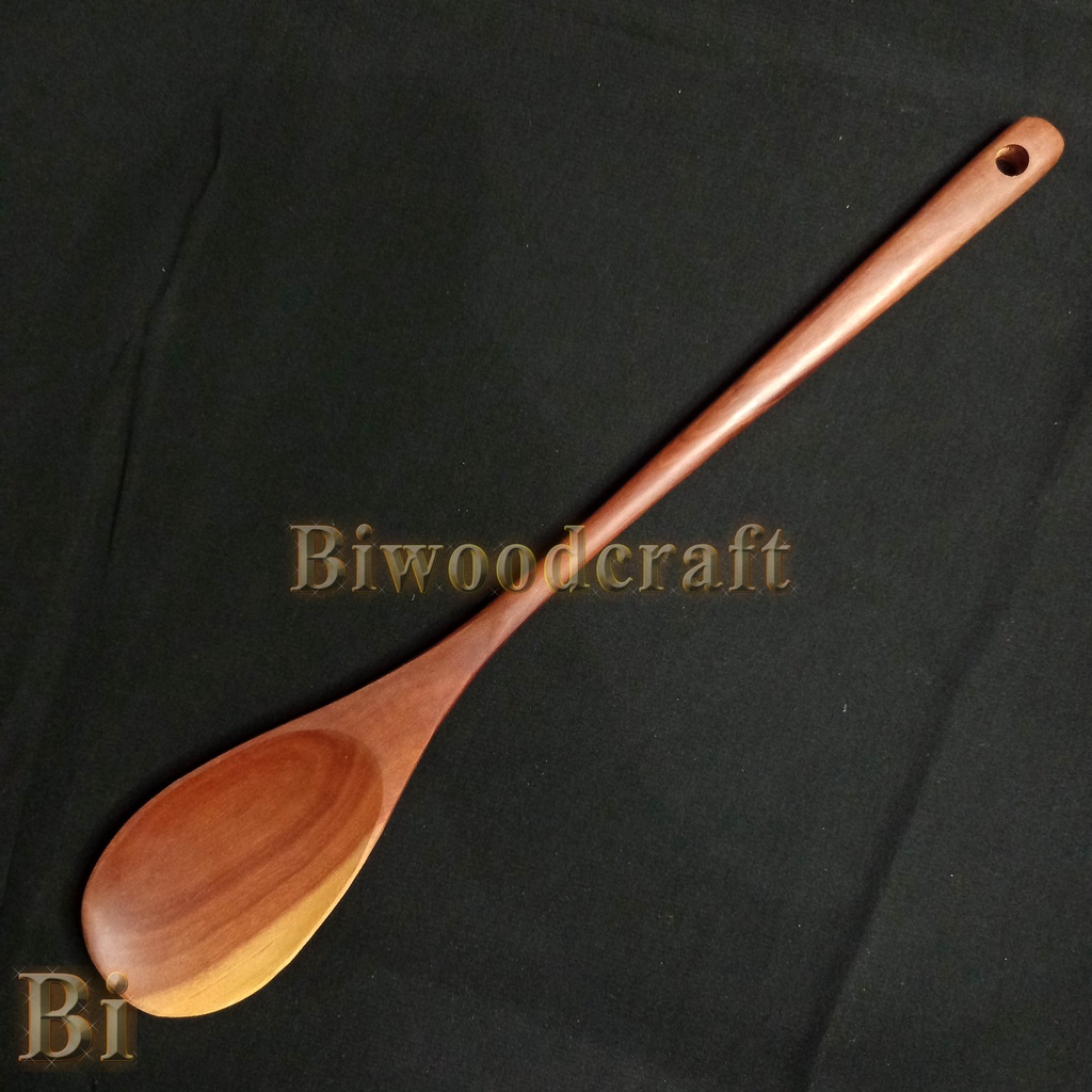 Jual Spatula kayu Bulat Oval sawo 35 cm - Sutil kayu masak - Sutil Aduk ...