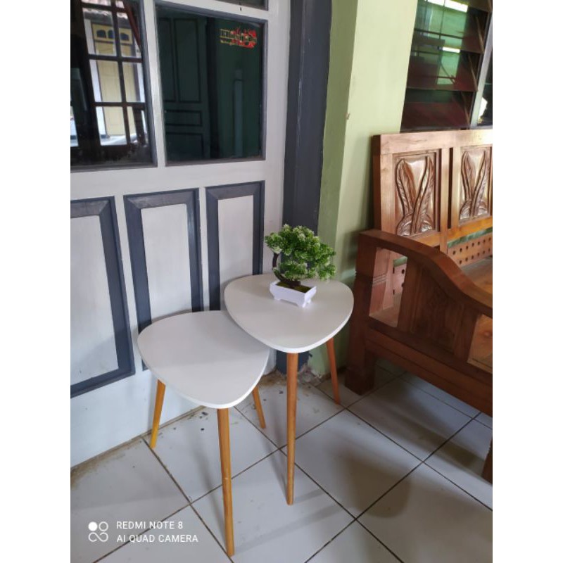 Jual meja scandinavian segitiga | Shopee Indonesia