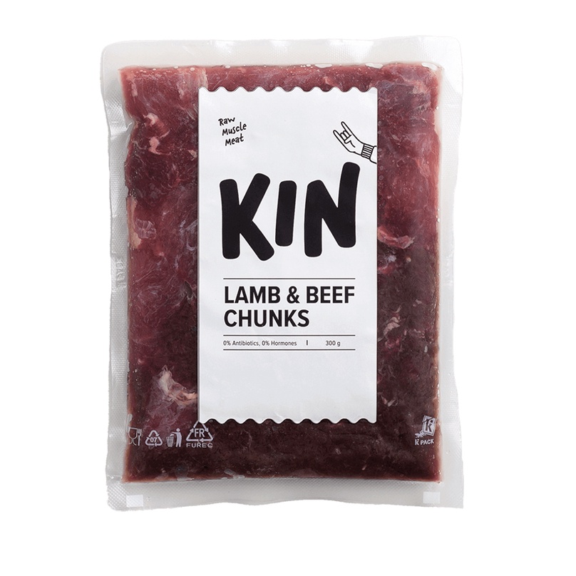 Jual KIN DOG FOOD Lamb & Beef Chunks 300g | Shopee Indonesia