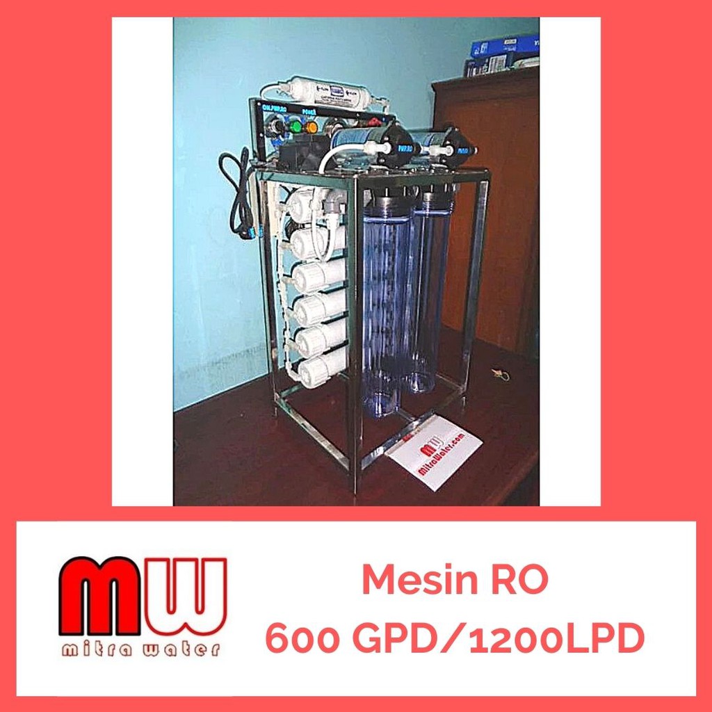 Jual Mesin RO Reverse Osmosis 600 GPD-(BACA DESKRIPSI DULU SEBELUM CHECKOUT) Indonesia|Shopee ...