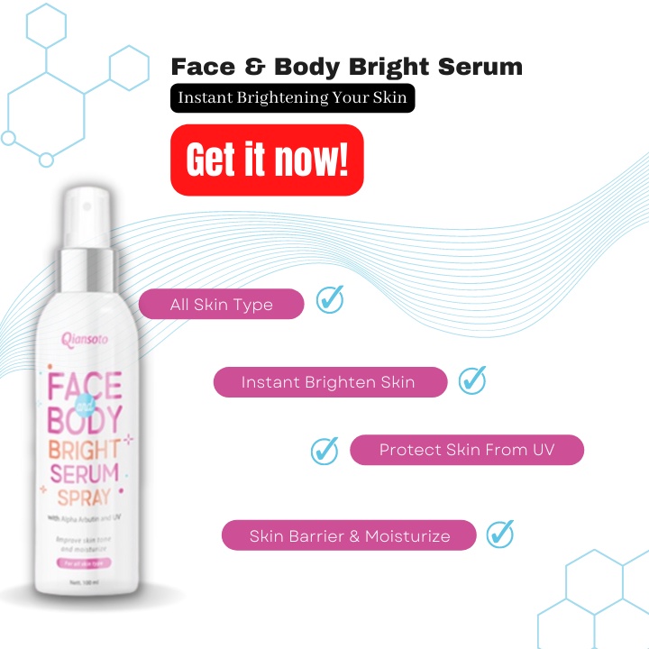 Jual serum pemutih wajah dan badan - face and body spray serum - spray ...