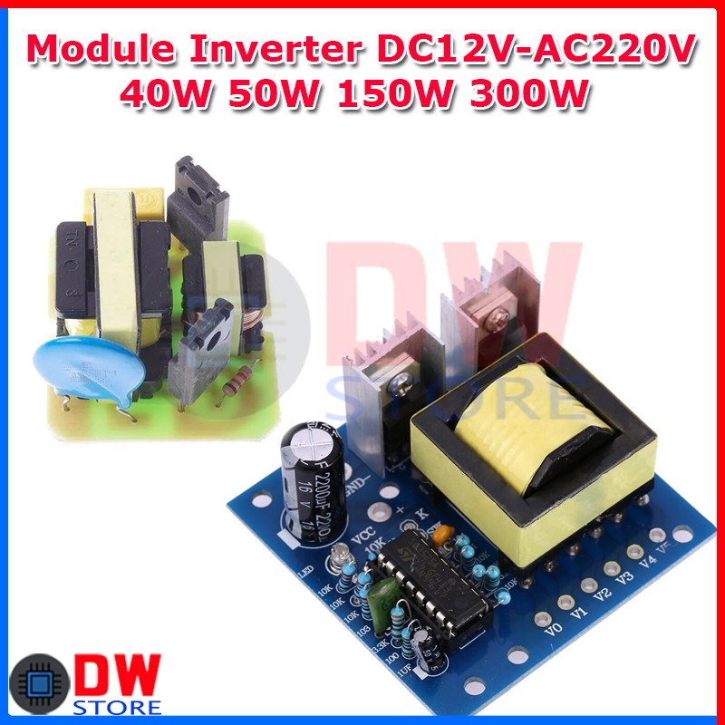 Jual Modul Inverter DC-AC Input 12V Output 220V 40W 50W 150W 300W 500W ...
