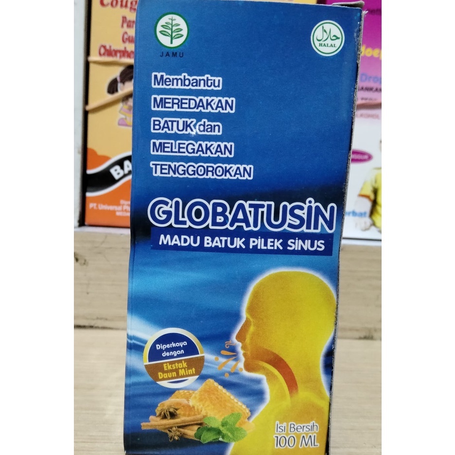 Jual GLOBATUSIN SIRUP 100 ML MEMBANTU MEREDAKAN BATUK DAN MELEGAKAN ...