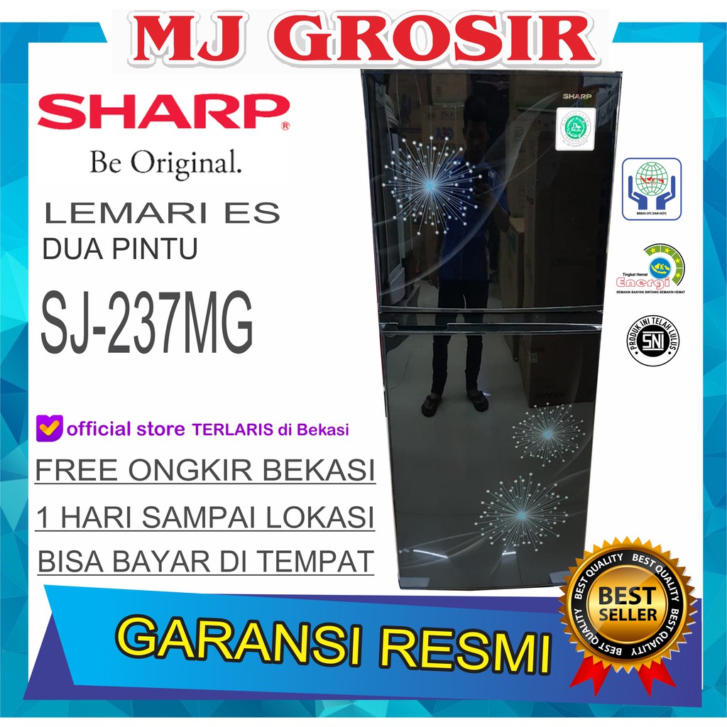 KULKAS SHARP SJ 237 MG LEMARI ES 2 PINTU SJ237MG SJ 237MG | Shopee ...
