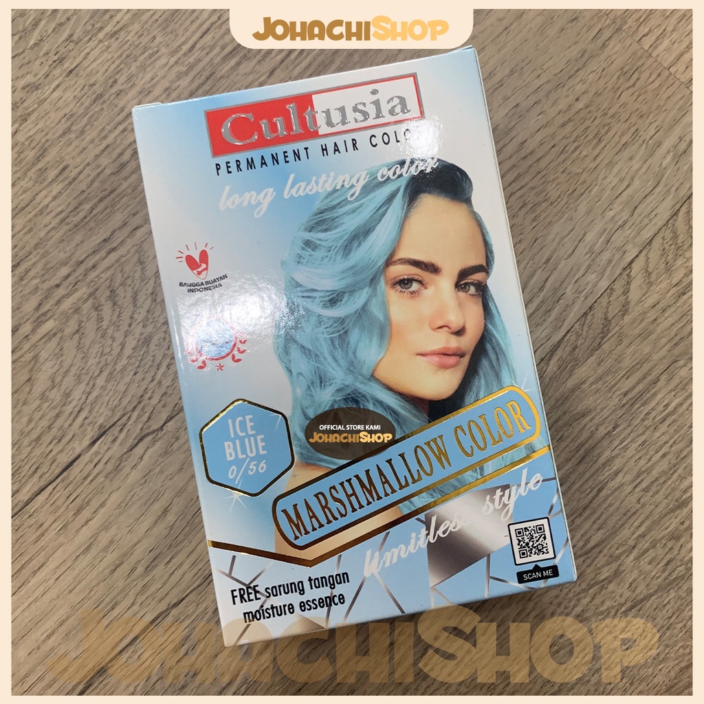 Jual Cultusia Hair Marshmallow Color Ice Blue 0/56 30ml Pewarna Rambut ...