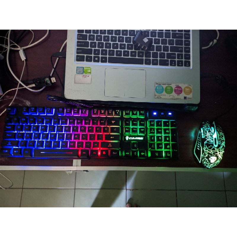 Jual Keyboard Mecha Gamers Free Mouse [kuiyn T6 Keyboard] Shopee Indonesia