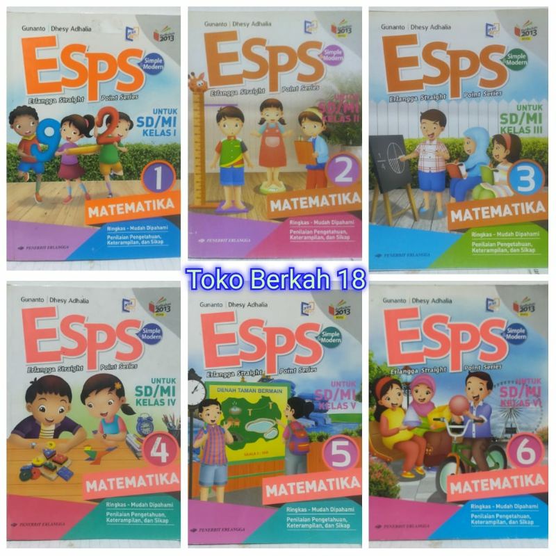 Jual Buku Bekas ESPS Matematika SD Kelas 1 2 3 4 5 dan 6 Kurtilas | Shopee Indonesia