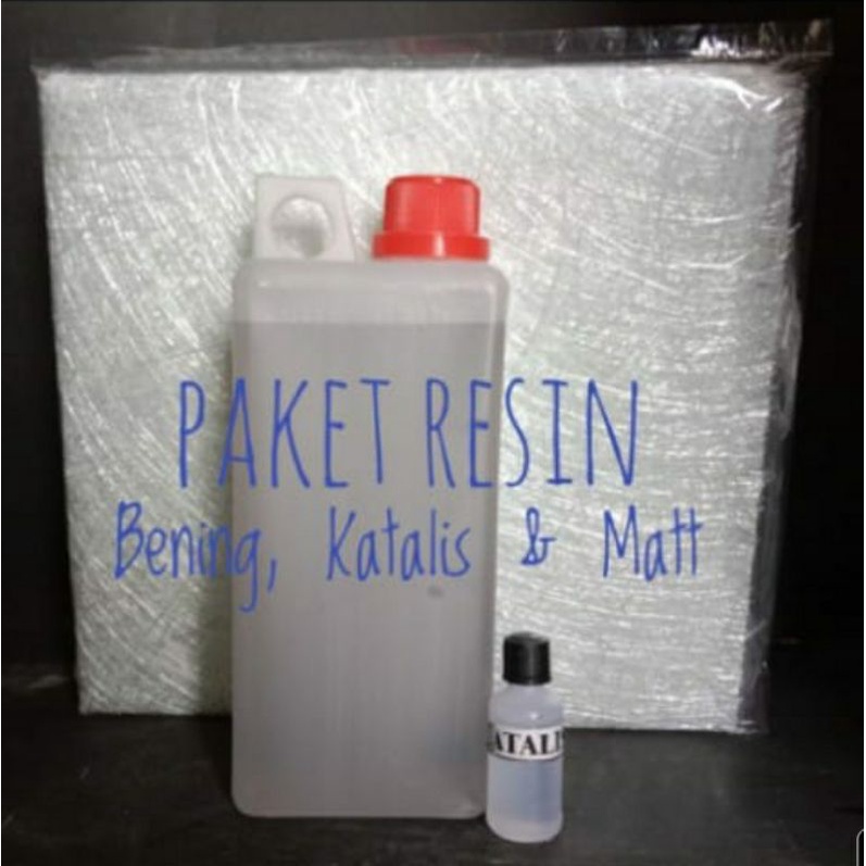 Jual Paket Resin Bening 1 Kg, Katalis dan Matt/ Paket Fiberglass ...