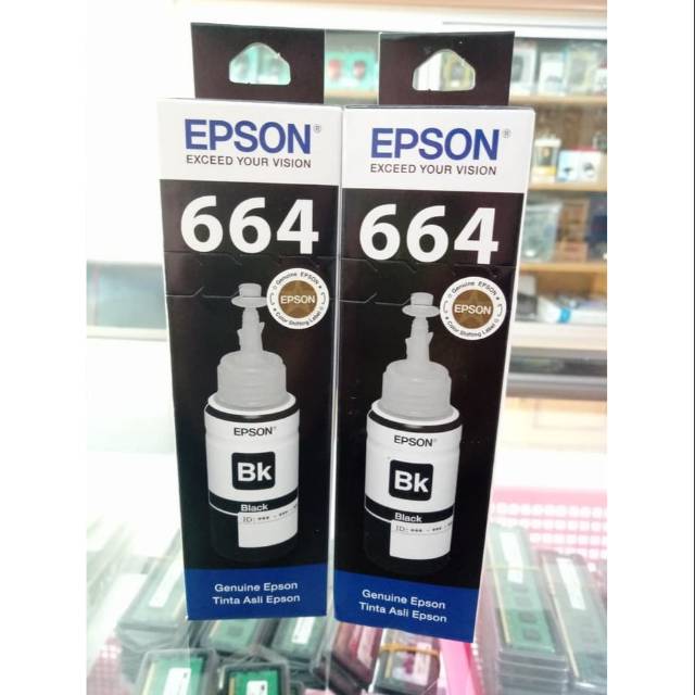 Jual Tinta Epson 664 Black Original Indonesia|Shopee Indonesia