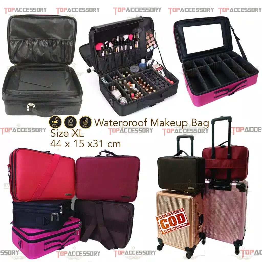 Jual Tas Kosmetik Size XL / Tempat Make Up / Beauty Case / Tempat ...