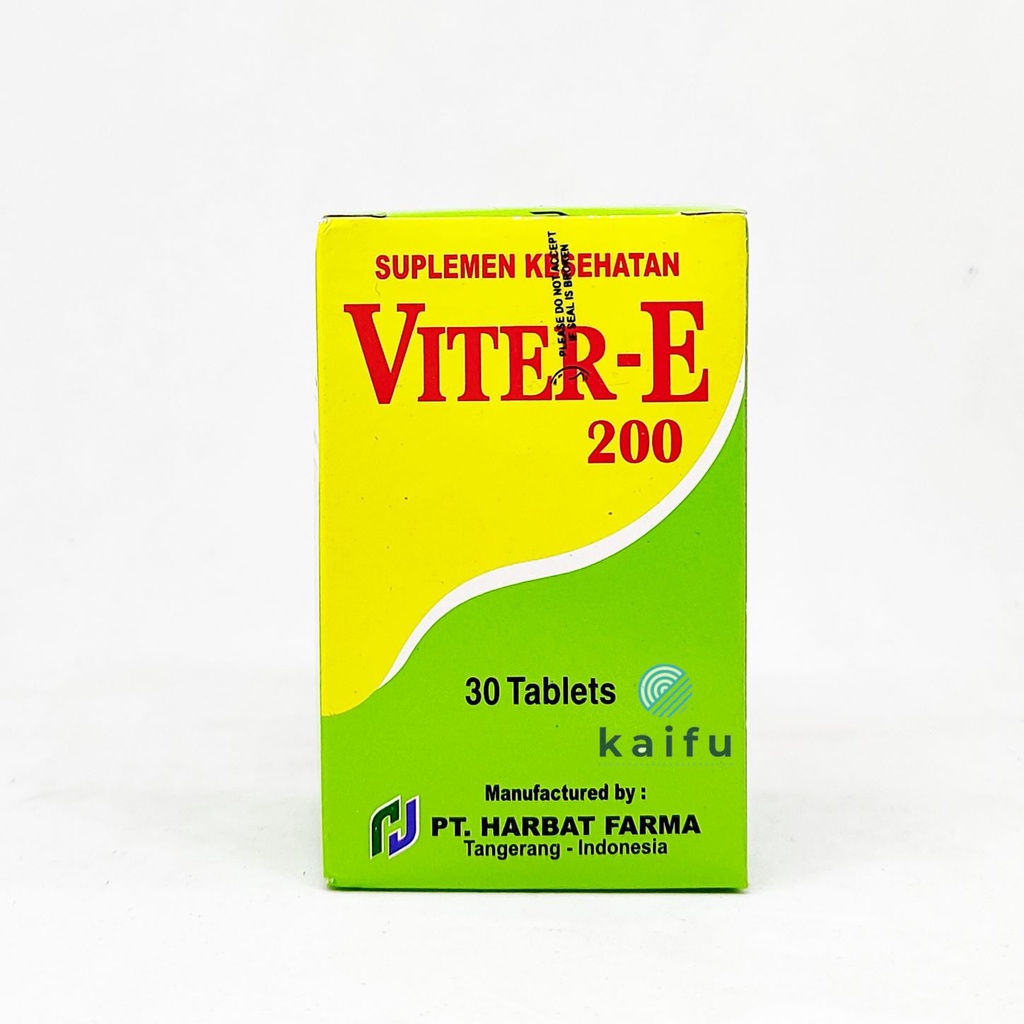 Jual Viter-E Vitamin E 200 - Vitamin Kulit dan Rambut 30 Tablet ...