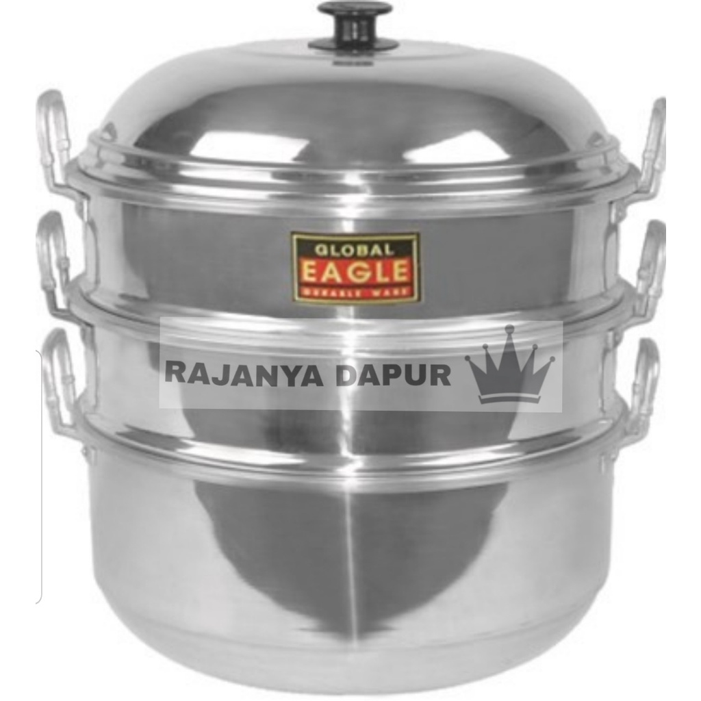 Jual panci - dandang - langseng - kukusan susun tiga uk 34cm global ...