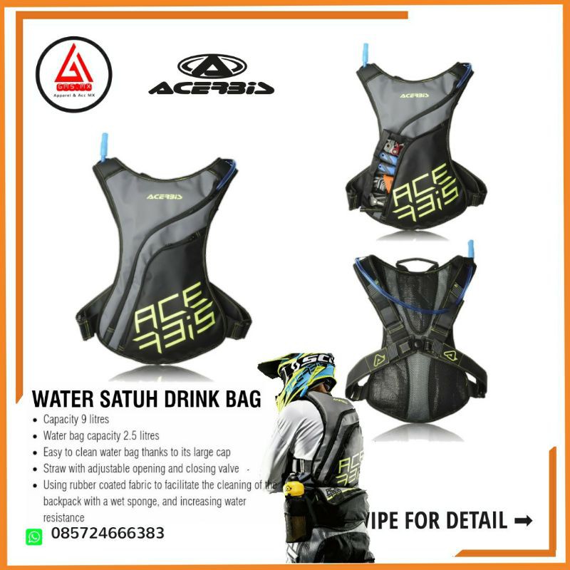 Jual HYDROBAG ACERBIS WATER SATUH, HYDROBAG CROSS, HYDROBAG TRAIL ...