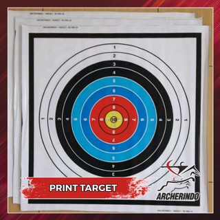 Jual Target Panahan - Print Target - Face Target ukuran 50x50 cm ...
