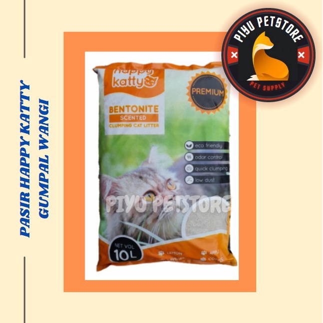 Jual HAPPY KATTY PASIR KUCING GUMPAL WANGI 10L PREMIUM setara PAWSITIVE | Shopee Indonesia