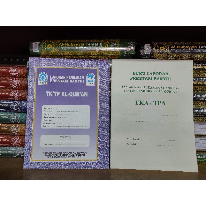 Jual Buku Raport TKA/TPA,Laporan Penilaian Prestasi Santri | Shopee Indonesia