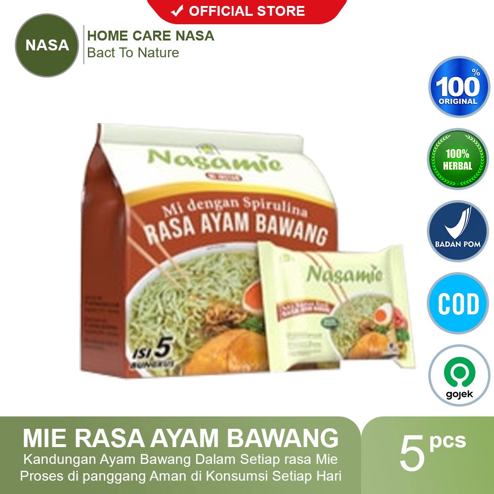 Jual Nasa Mie Rasa Ayam Bawang tanpa pengawet, pewarna buatan, penguat ...